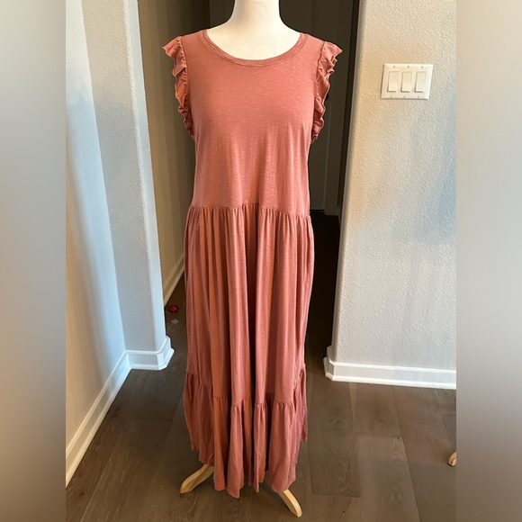 Wonderly | Dresses | Wonderley Pink Drop Waist Maxi Dress From Qvc ...